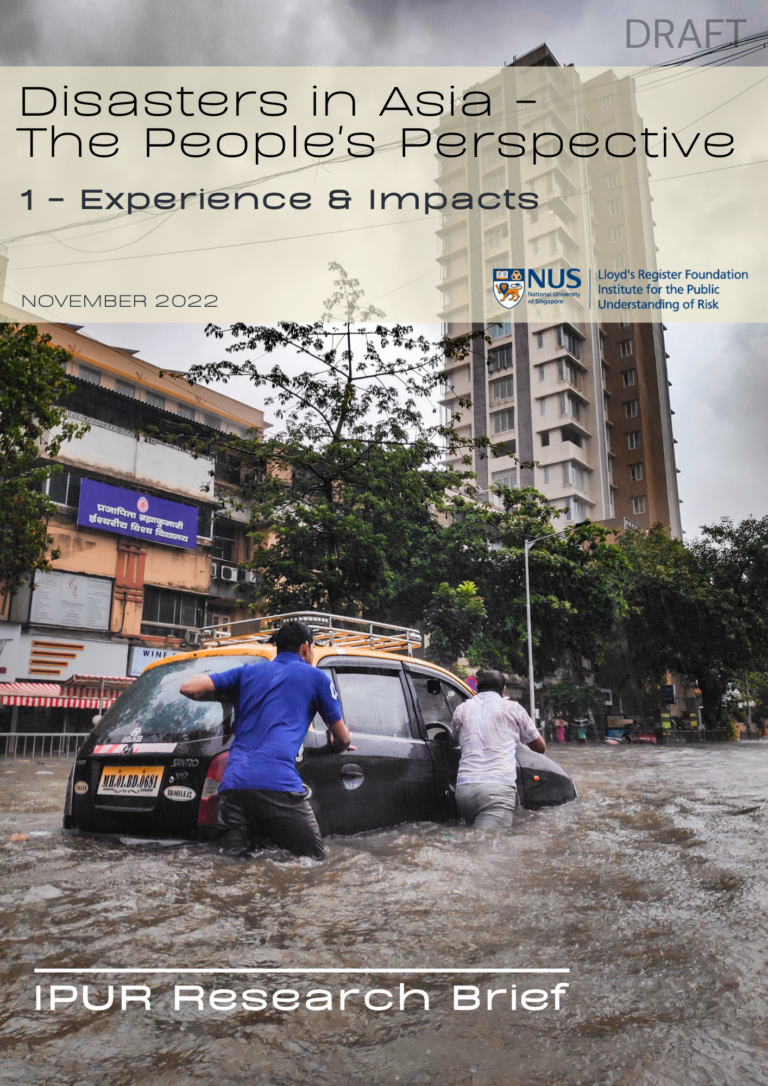 Disasters in Asia - The People's Perspective - NUS - IPUR